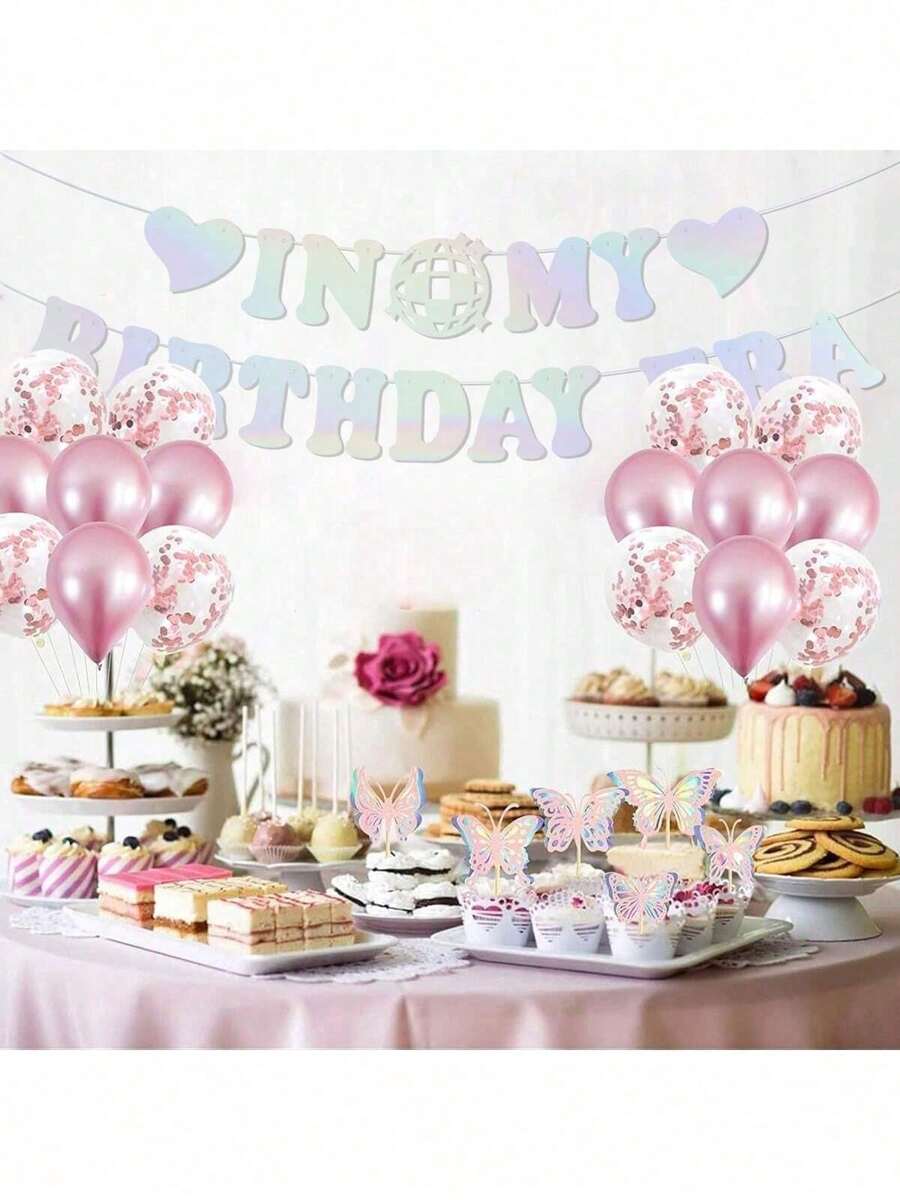 DIY String Glitter 1pc In My Birthday Era Banner Popular Singer Happy ...