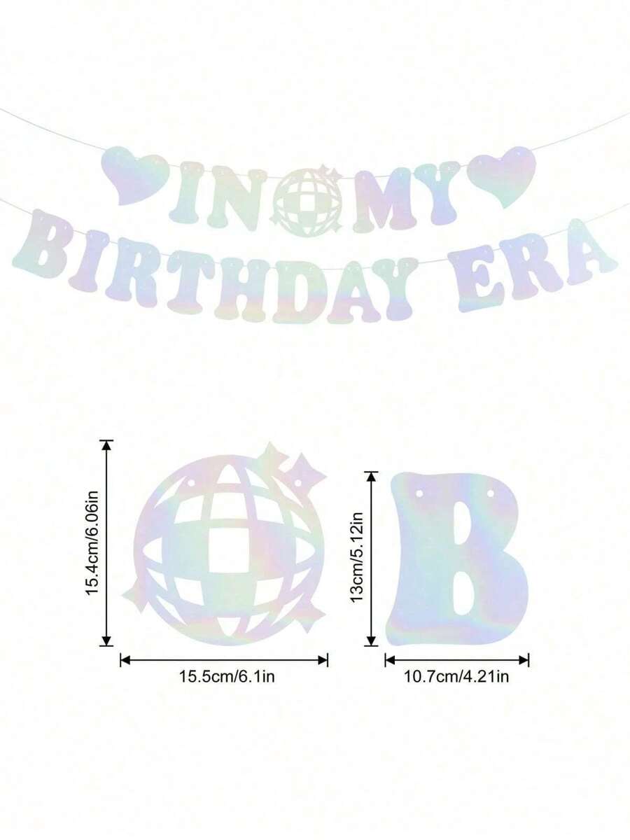 DIY String Glitter 1pc In My Birthday Era Banner Popular Singer Happy ...