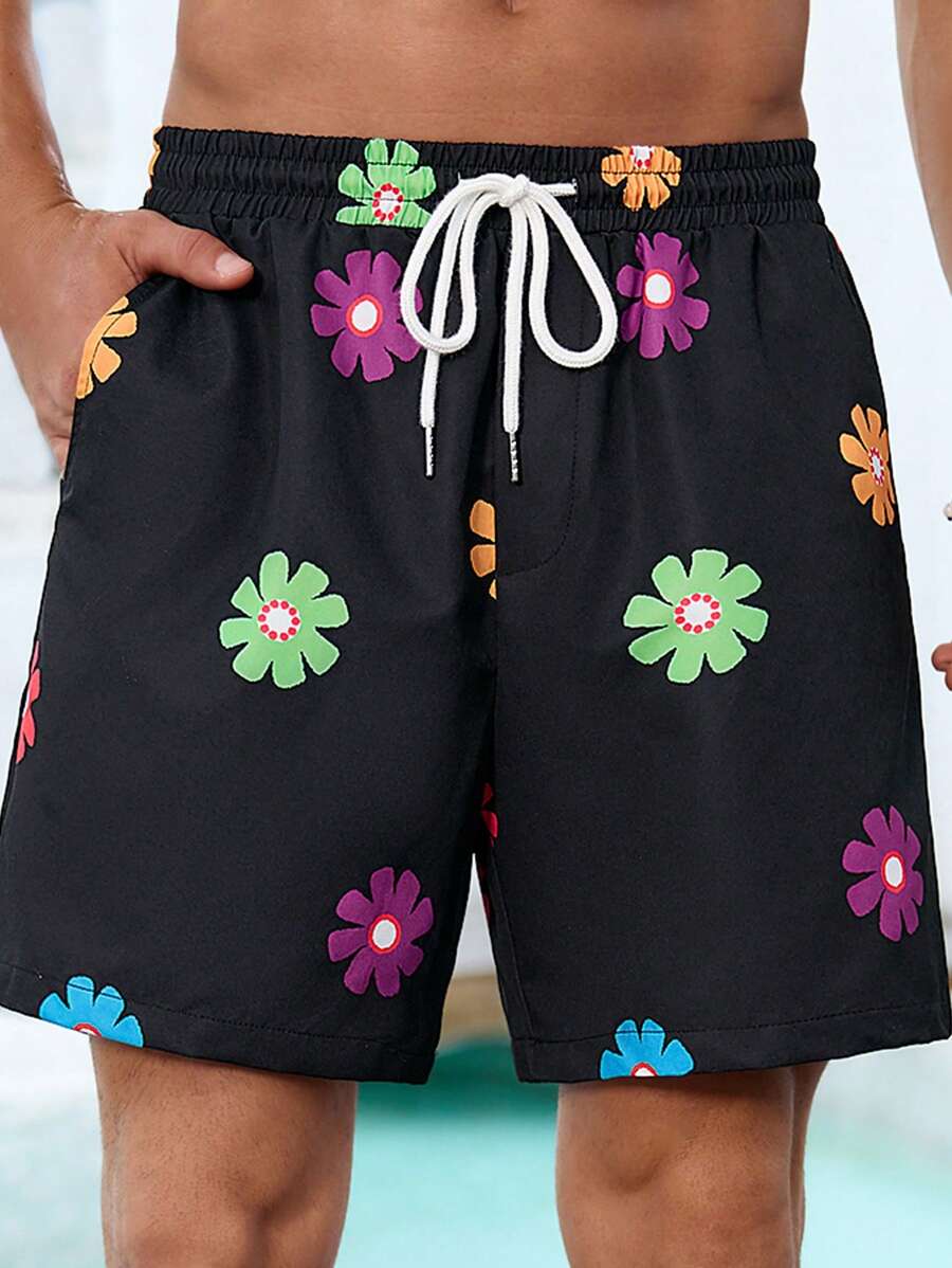 Manfinity VCAY 1pc Men Beach Outfits Summer Vacation Woven Casual ...