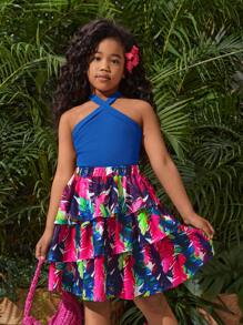 SHEIN Set di top senza maniche a maglia con collo in stile halter e ...