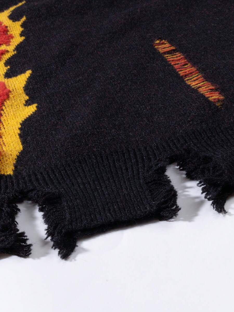 ANDREILEE Men's American Style Fashion Street Sweater Unisex Crew Neck Pullover Knitwear | SHEIN USA