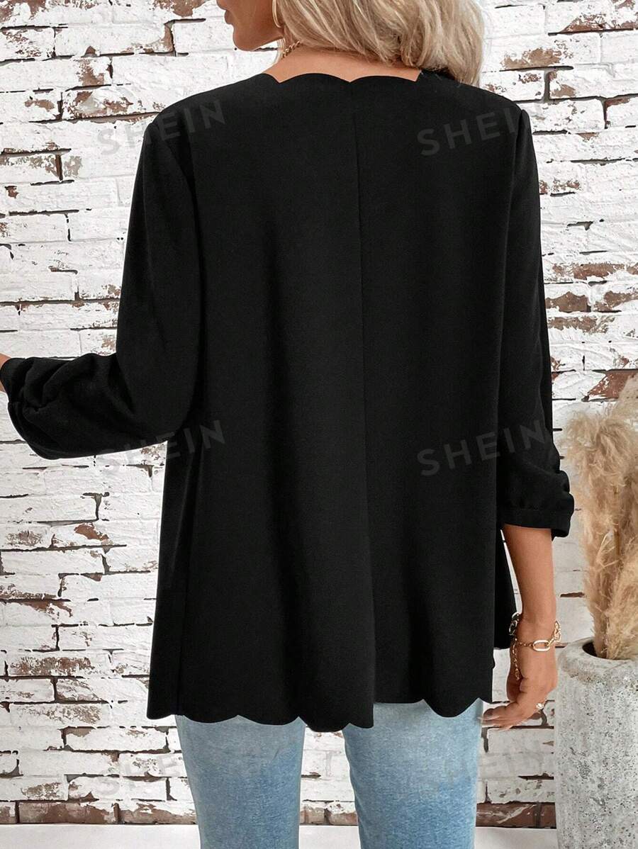 SHEIN Clasi Women's Elegant Black Back To School Clothes Fall Women ...