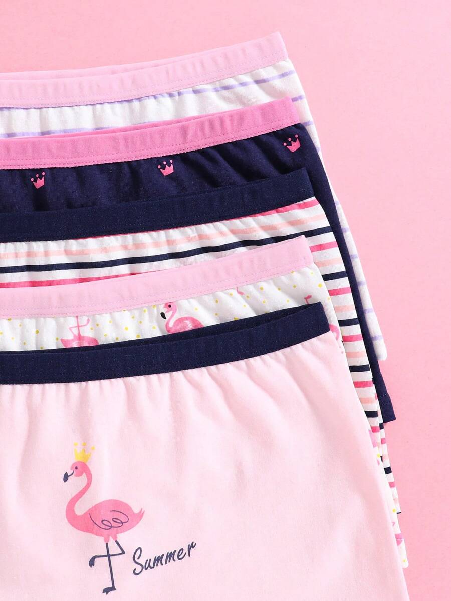 Tween Girl School Lingerie 5-Pack Traceable Boxer Briefs | SHEIN USA