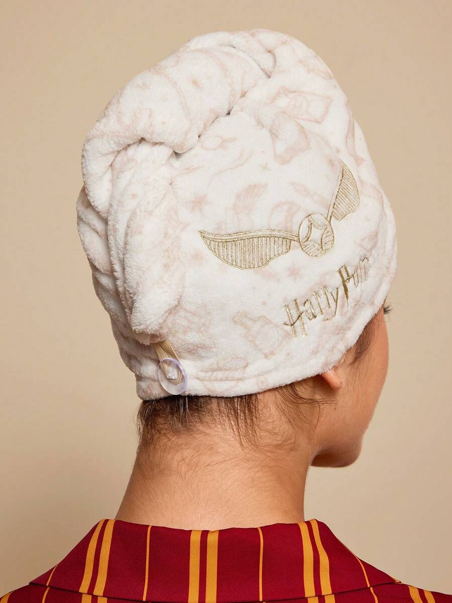 HARRY POTTER X SHEIN Golden Snitch Embroidered Hair Drying Cap, Gifts ...