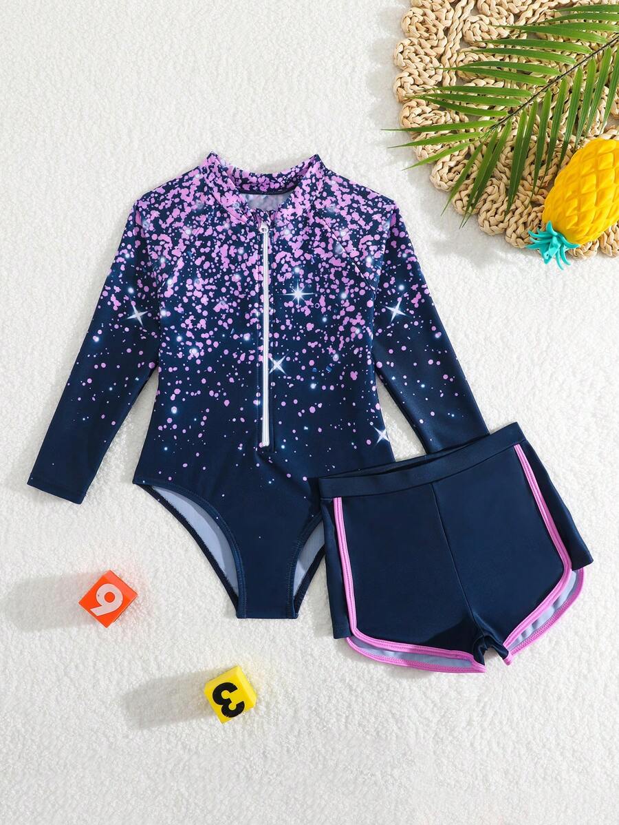 New Arrival Tween/Teen Girls' One-Piece Swimsuit For Summer. Adorned ...