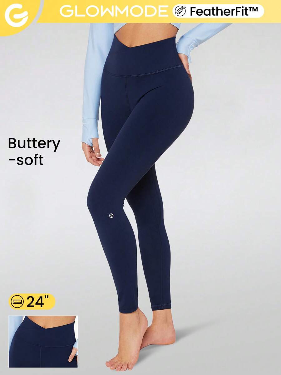 GLOWMODE Leggings Incrociati 24" Featherfit™ | SHEIN ITALIA