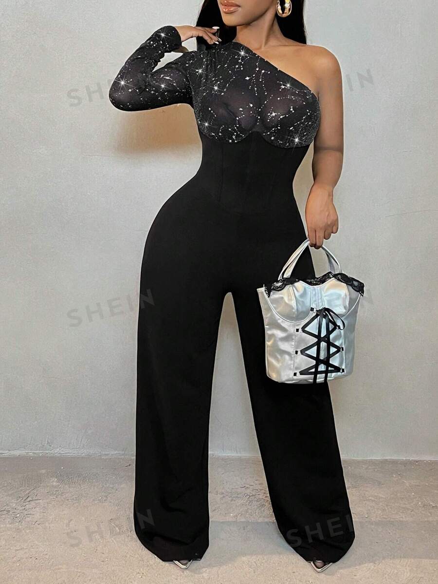 SHEIN SXY Ropa de otoño Pieza única Vestido de fiesta de bola con un ...