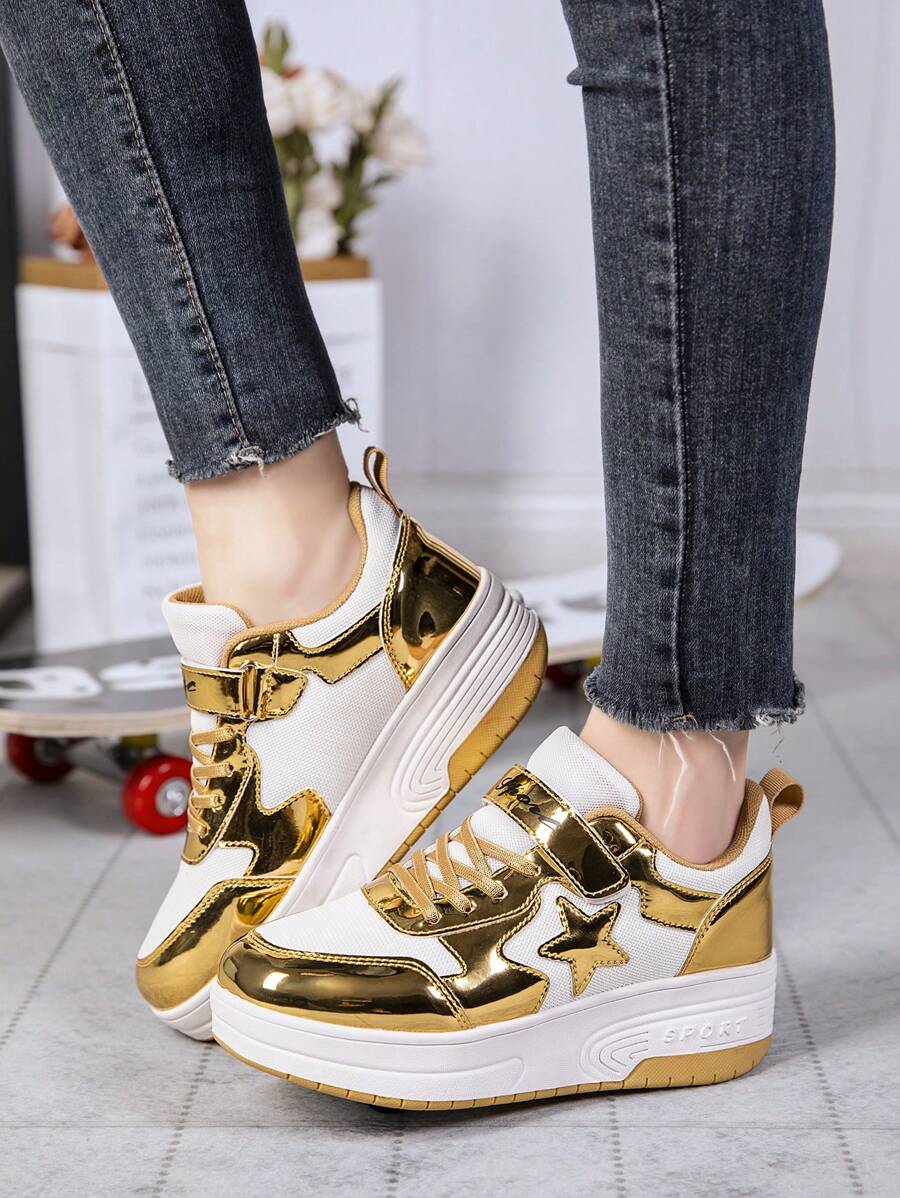 Teenagers' Detachable 2-Wheel Sports Inline Skates, Easy To Install And ...