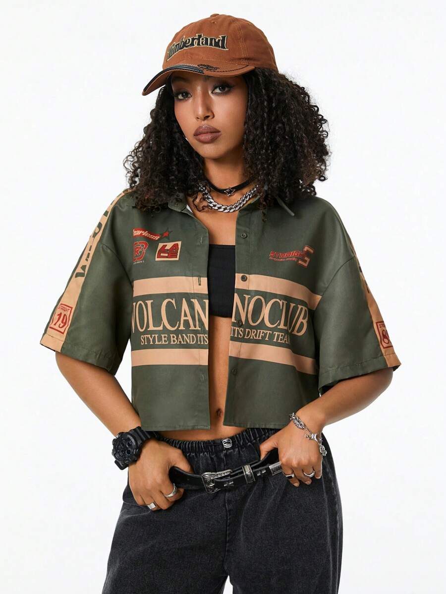 Coolane Women's Ricing Back To School Festival Sport Graphics Crop ...