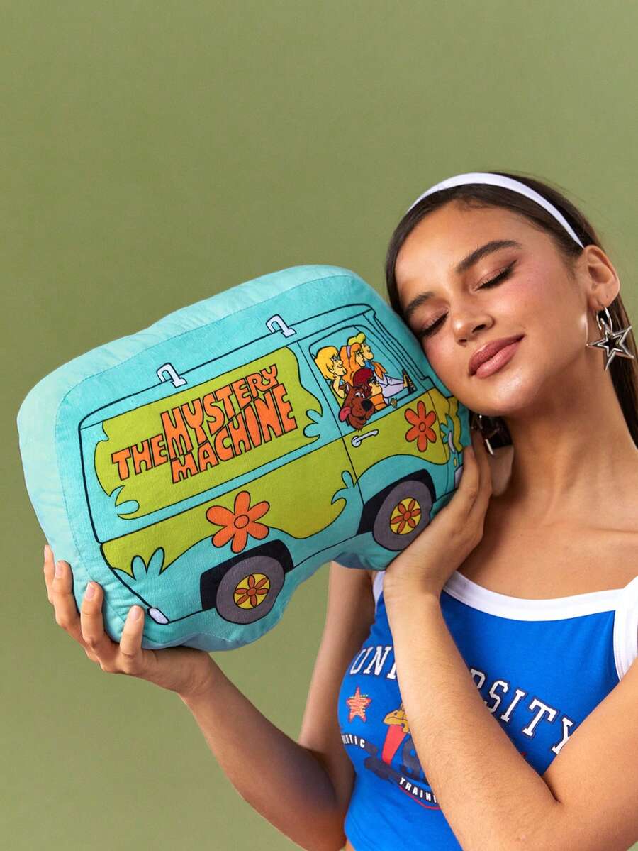 SCOOBY-DOO X SHEIN Cartoon And Letter Printed Car Shaped Pillow | SHEIN USA