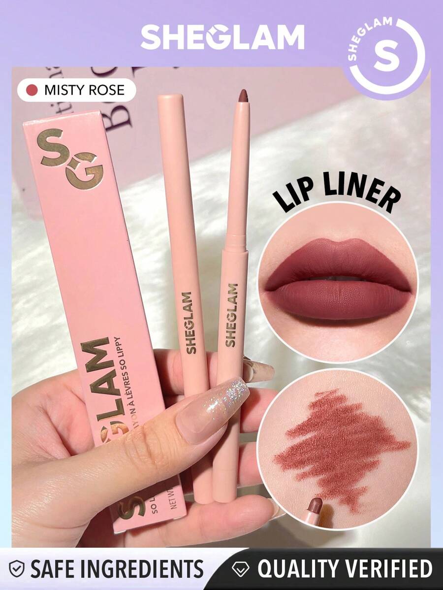 SHEGLAM So Lippy Lip Liner-Misty Rose Creamy Matte Lip Liner Pencil ...