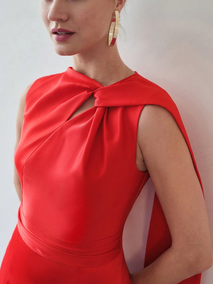 MOTF PREMIUM FITTED WAIST SPLIT SIDE DRESS | SHEIN USA