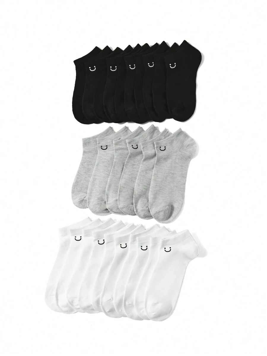 Prismatic Plum Artist Retro Street 14 Pairs Of Casual Simple Socks With ...