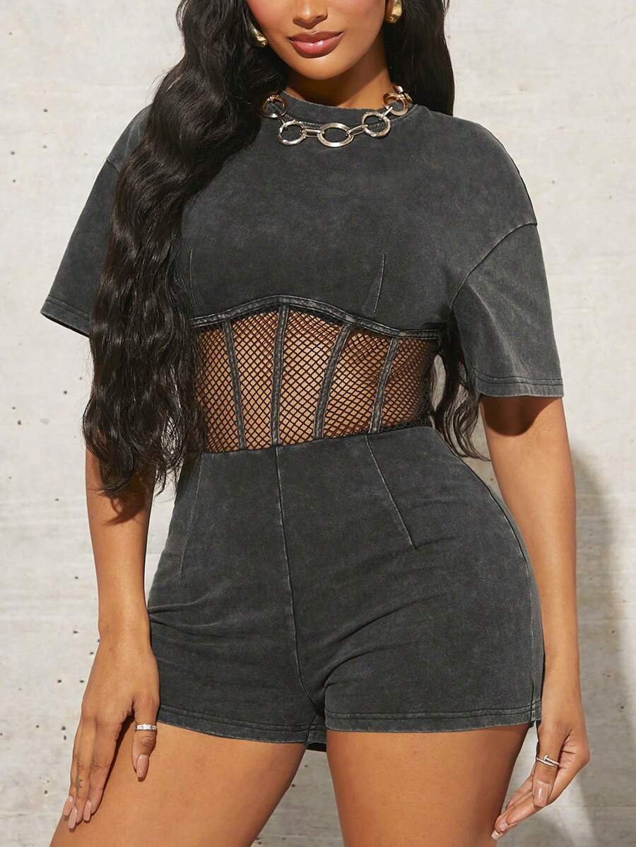 SHEIN SXY Fashionable Fall Winter Crotch-Hollow Snowflake Stirrup ...