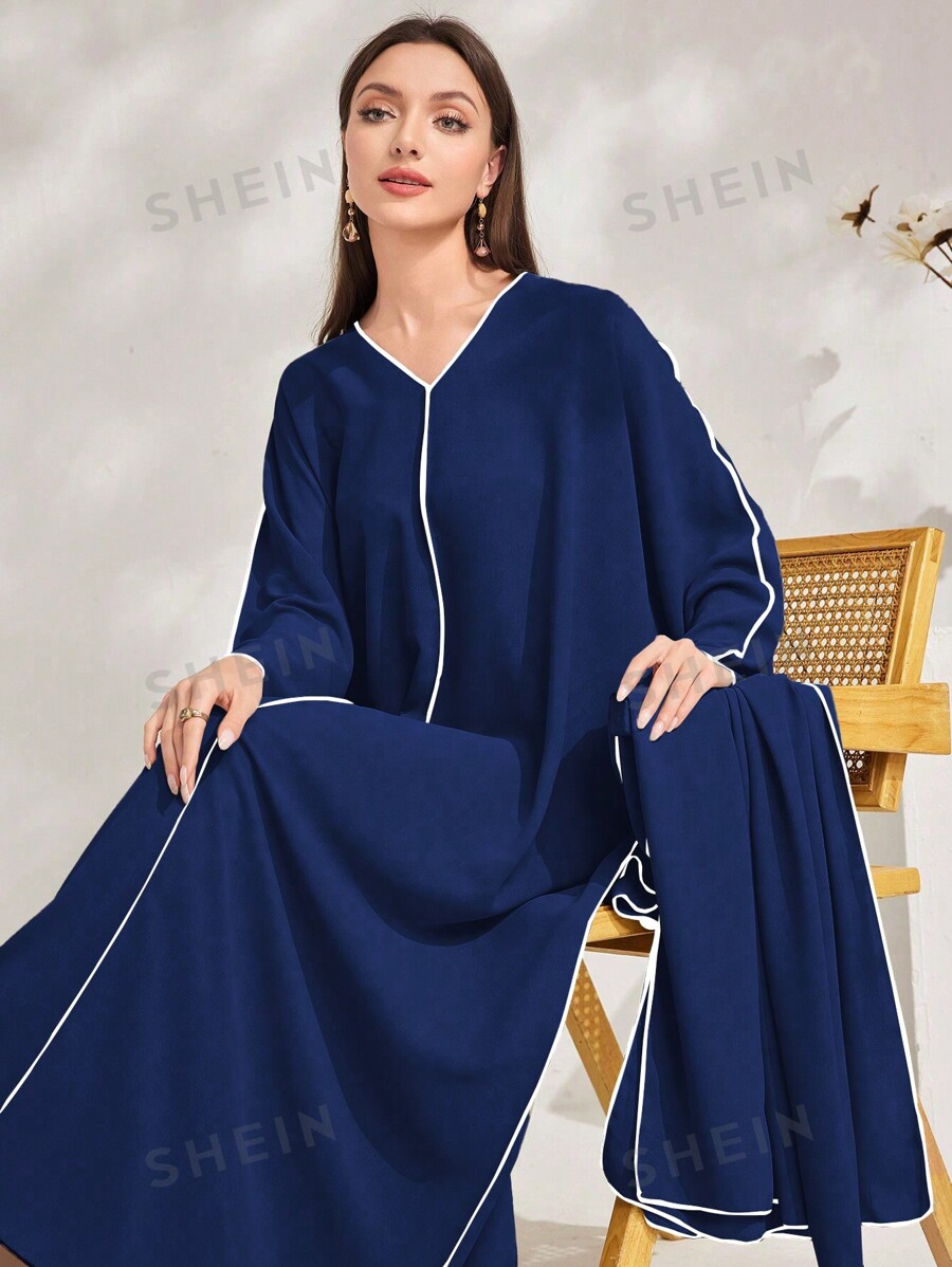 SHEIN Najma Women's Oversized Casual Turkish Tunic Top With Batwing ...