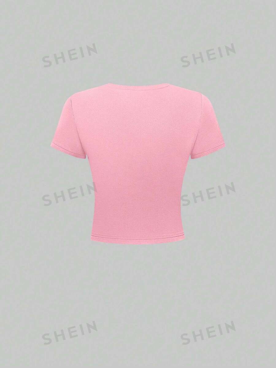 SHEIN EZwear Women Y2K Sea Turtle Graphics Print Babytee T-Shirt for ...