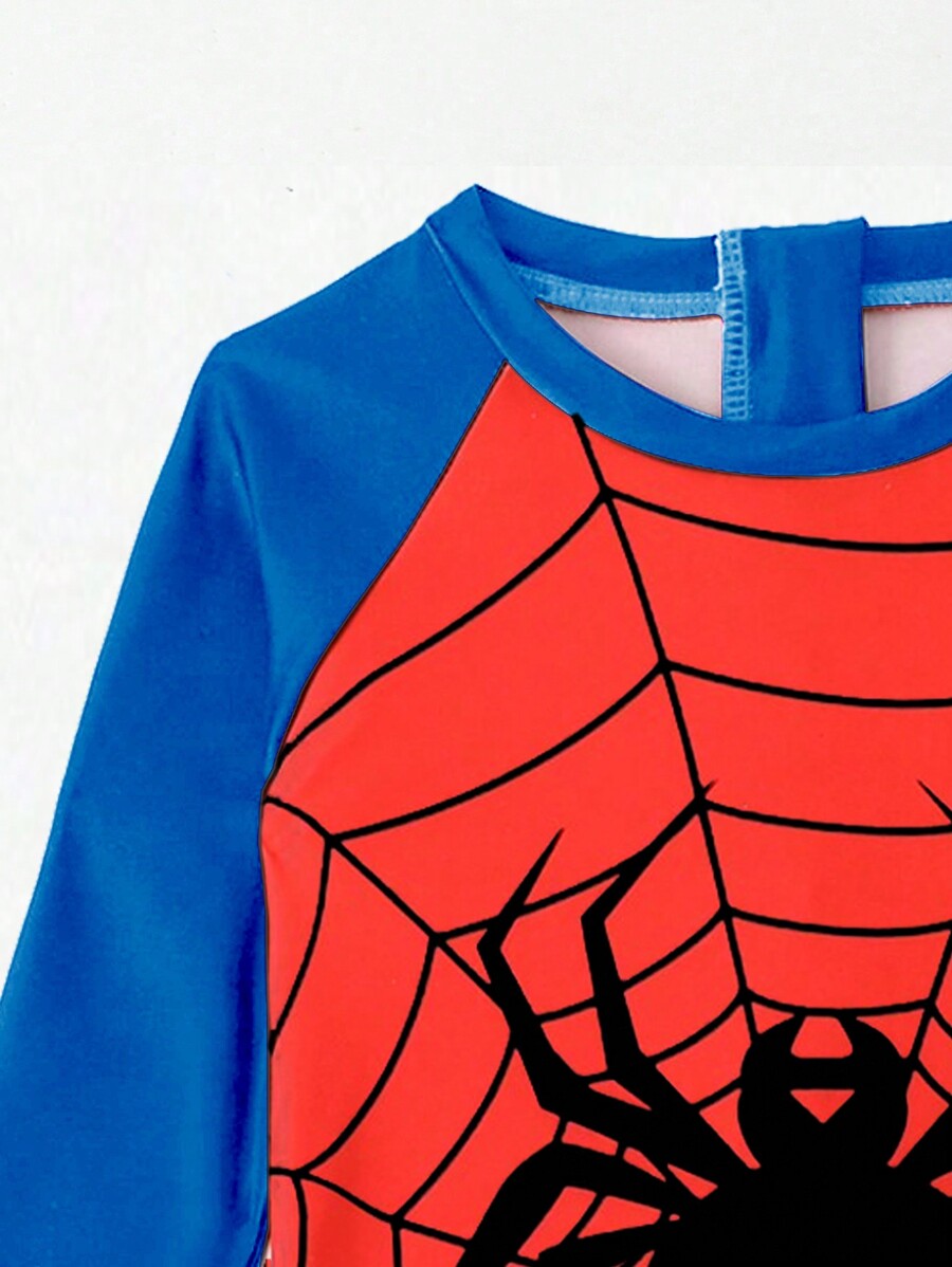 Tween Boys' Printed Rash Guard One-Piece Swimsuit | SHEIN UK