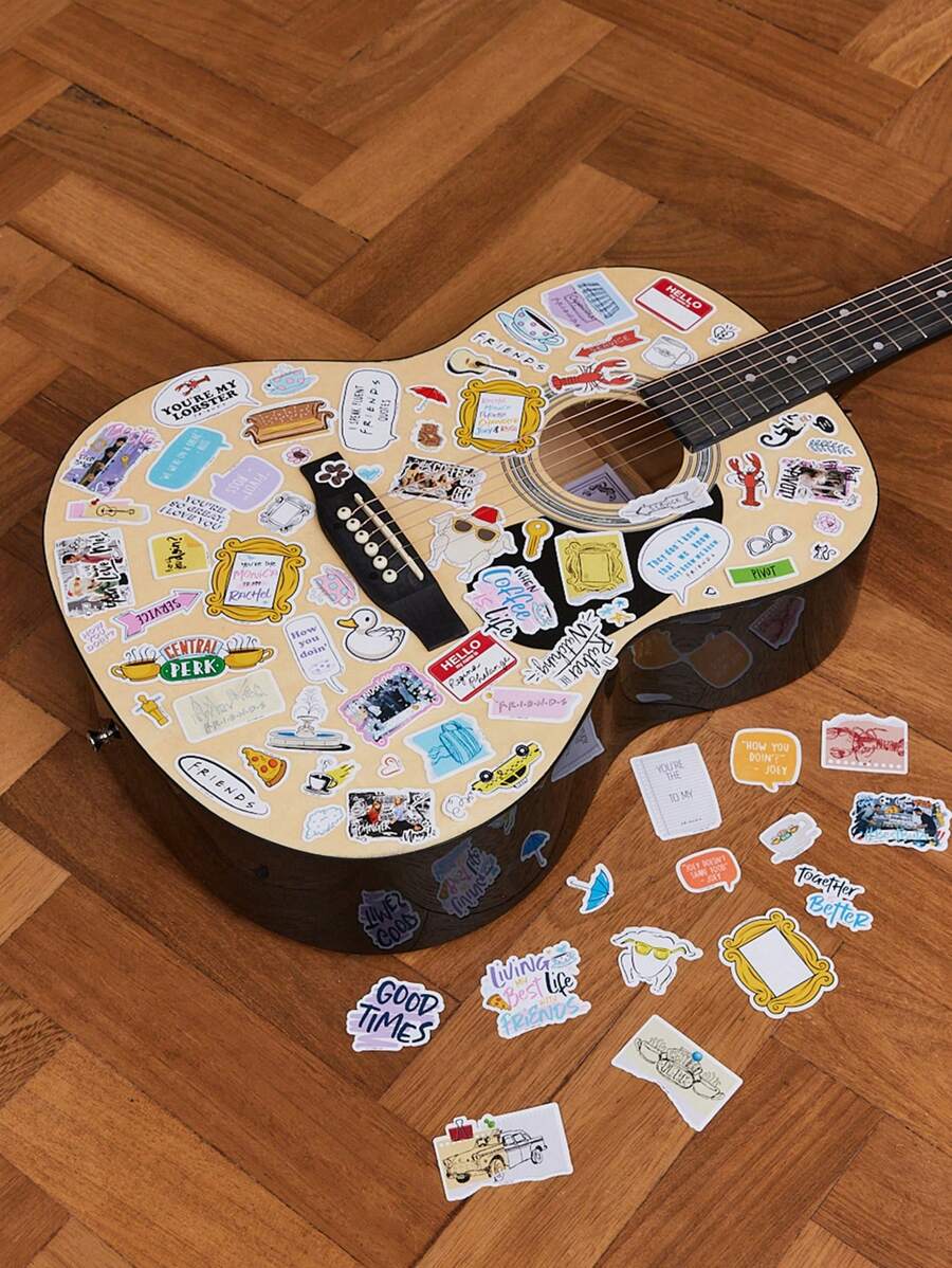 FRIENDS X SHEIN 75pcs Slogan And Character Pattern Collaboration DIY ...