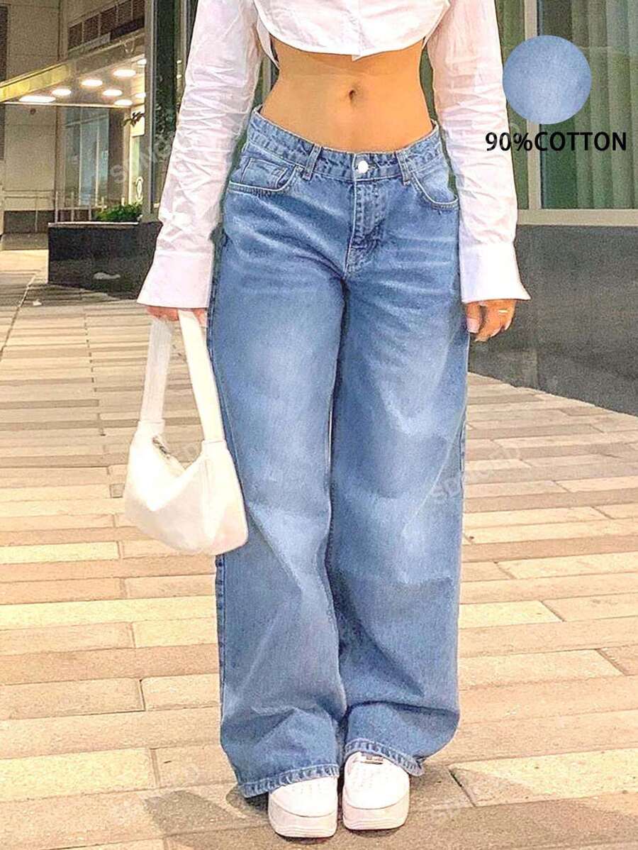 Women Plain Simple Casual Straight Leg Pants | SHEIN USA