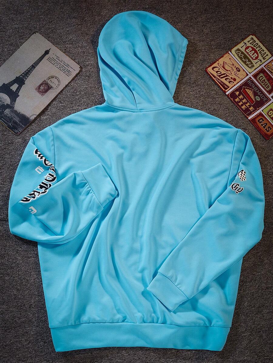 Manfinity EMRG Men's Trendy Brand Hooded Sweatshirt With Printed Design ...