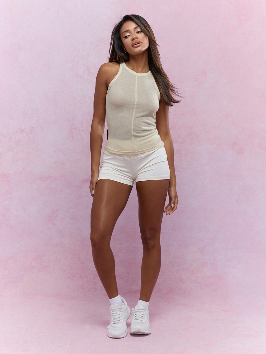 MISSGUIDED Sheer Fitted Tank Top | SHEIN USA