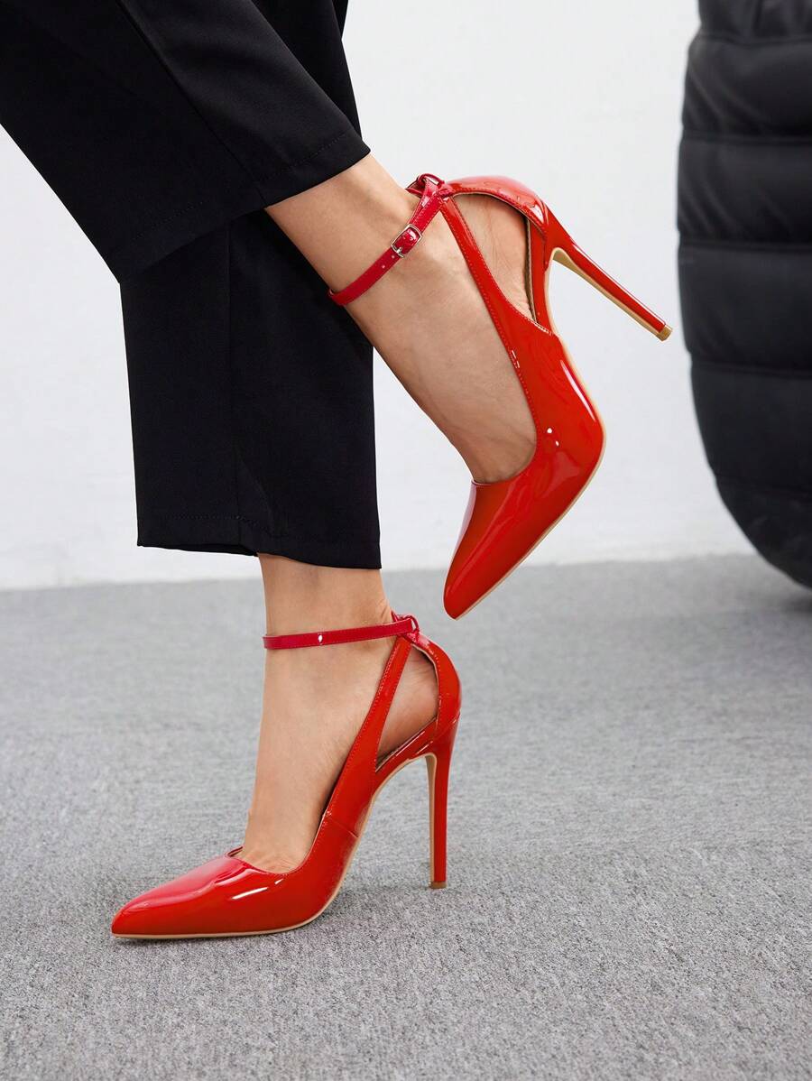 CUCCOO BIZCHIC Women Solid Color Pointed Toe Simple High Heel Pumps ...