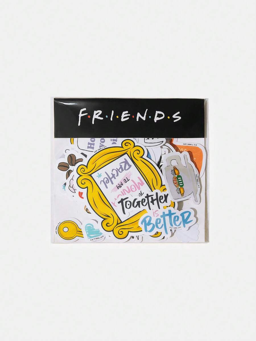 FRIENDS X SHEIN 75pcs Slogan And Character Pattern Collaboration DIY ...