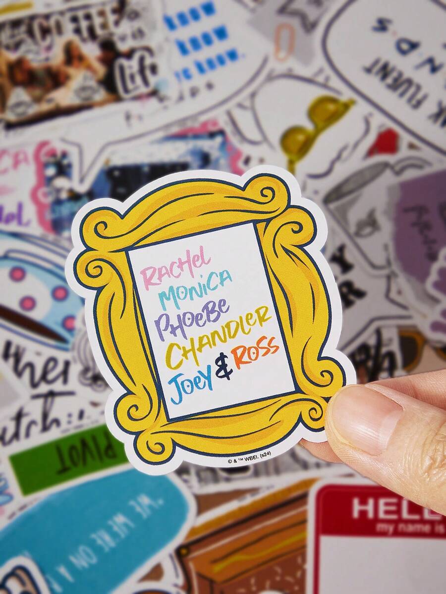 FRIENDS X SHEIN 75pcs Slogan And Character Pattern Collaboration DIY ...