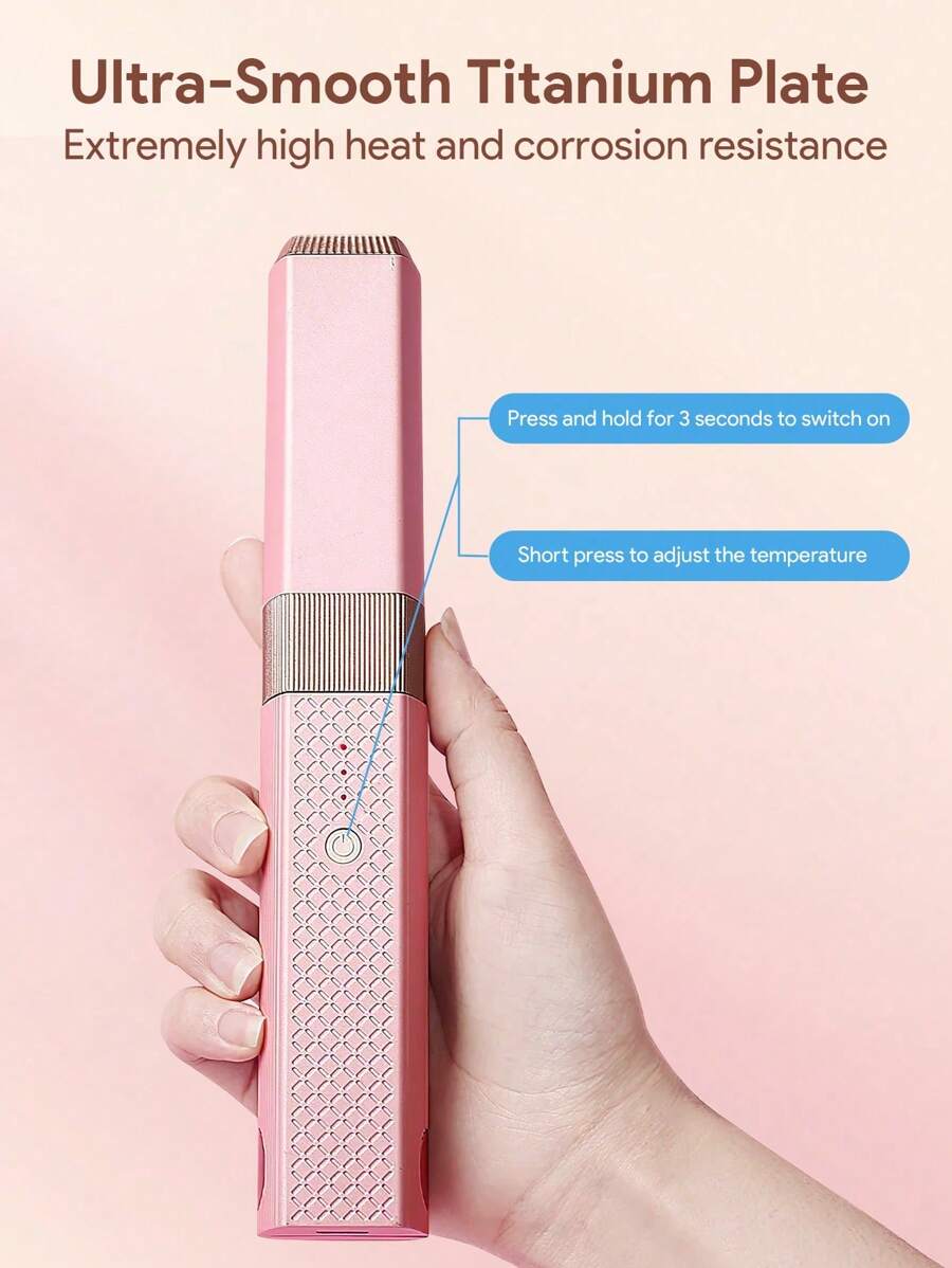 Teckwe Cordless Hair Straighteners Curler 2 In 1,Long-Lasting Styling ...