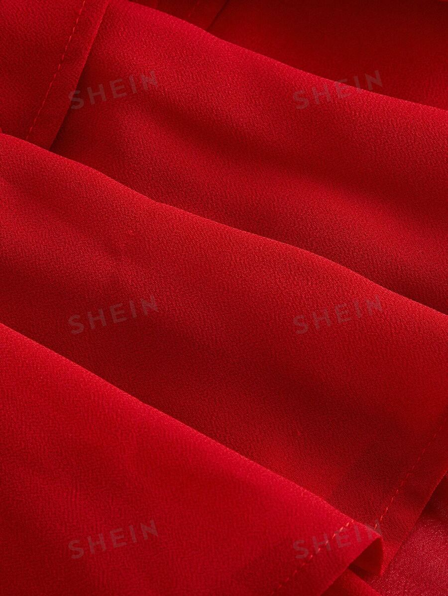 SHEIN MOD White Ruffled Romantic Summer Skort For Girls | SHEIN UK