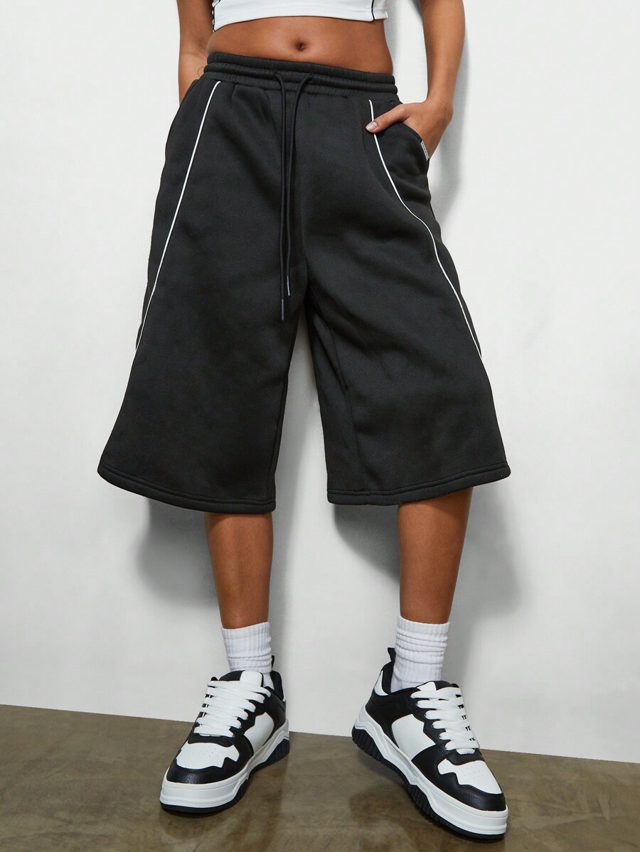 SUMWON WOMEN With Leg Piping Detail Jorts With Draw Cords for Sale ...