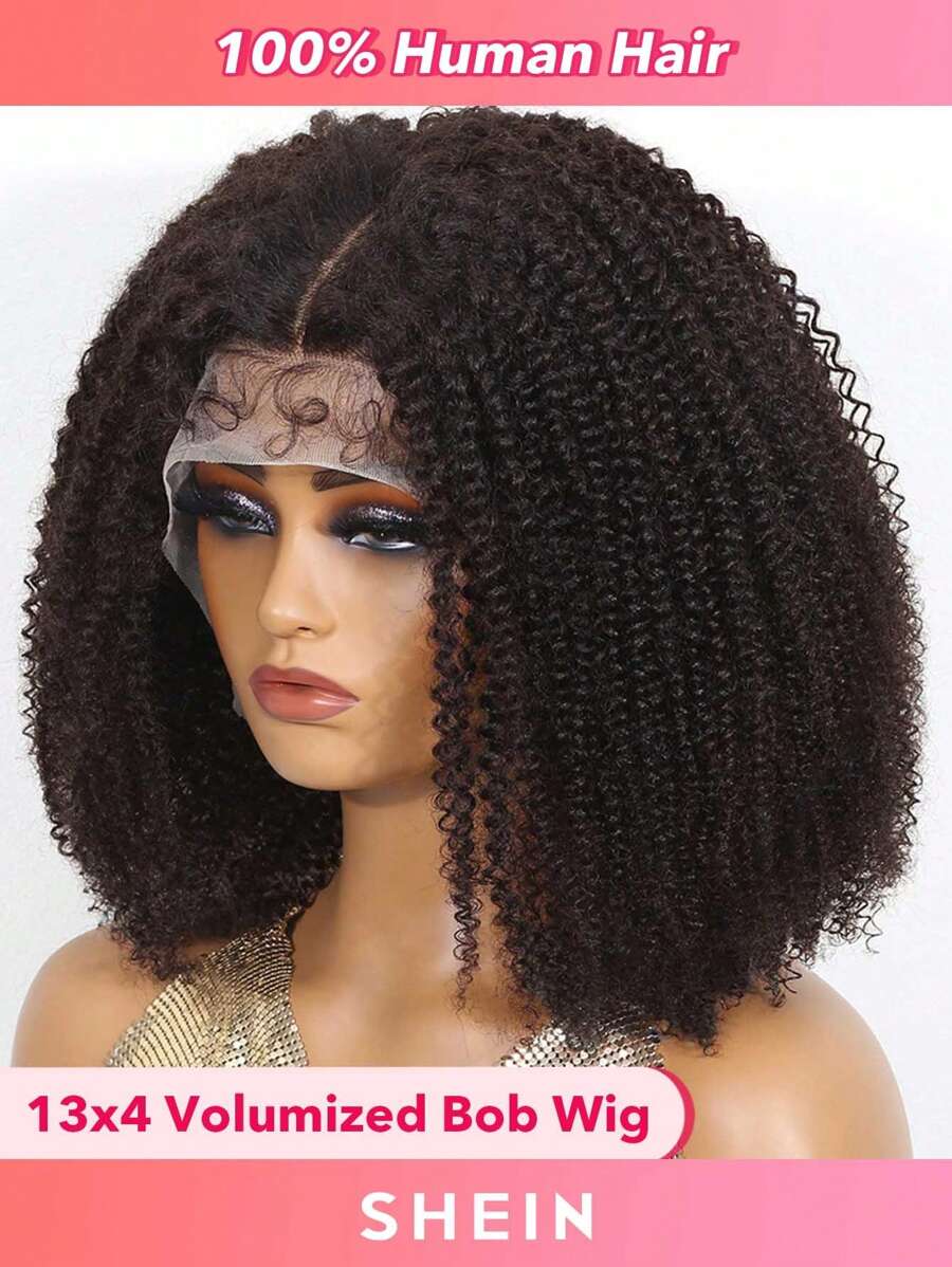 Volumized Glueless Bob Wigs, 13x4 Lace Front Human Hair Wigs, Jerry ...