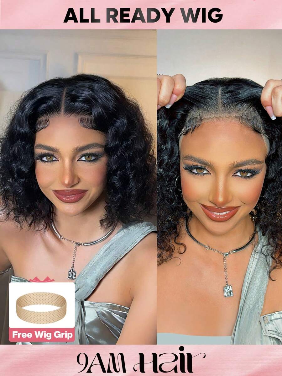 All Ready Wig glueless wig Parrucca caschetto riccio Tutto pronto ...