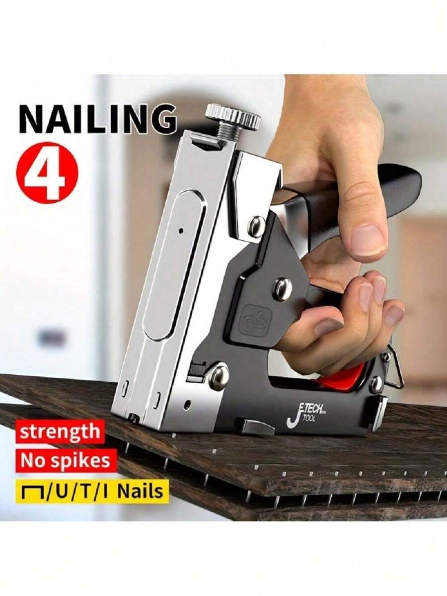 1pc 4In1 Multi-Tool Hand Nail Gun Nail Gun Heavy-Duty Stapler For DIY ...