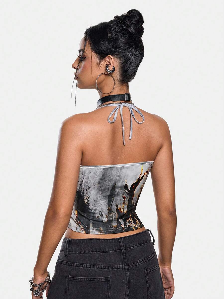 Polina Brazil Artist Slim Fit Cropped Tank Top For Women, Holiday ...