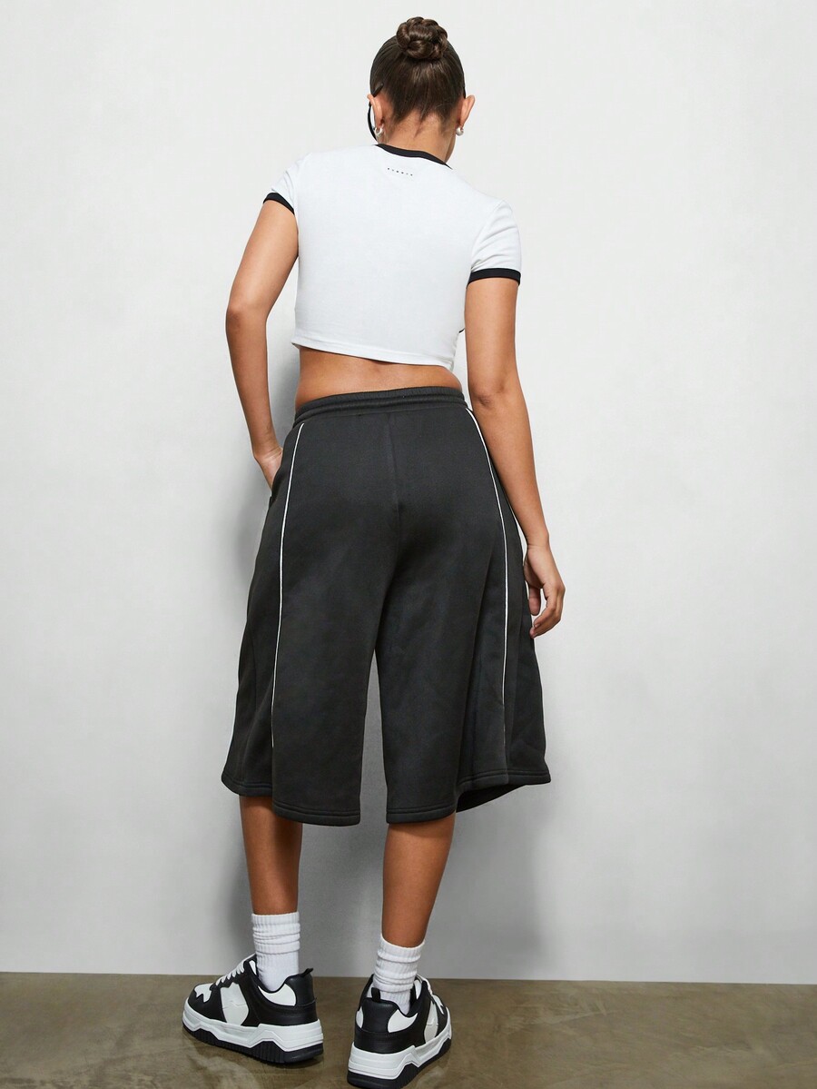 SUMWON WOMEN With Leg Piping Detail Jorts With Draw Cords for Sale ...