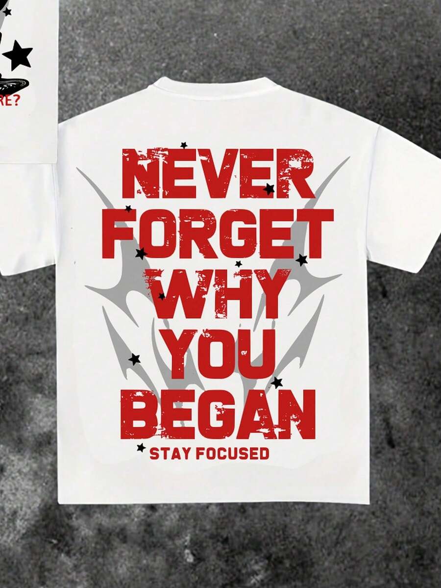 Manfinity EMRG Men's Loose-Fitting Street-Style Vintage High Street Creative Liquid Girl Red ...