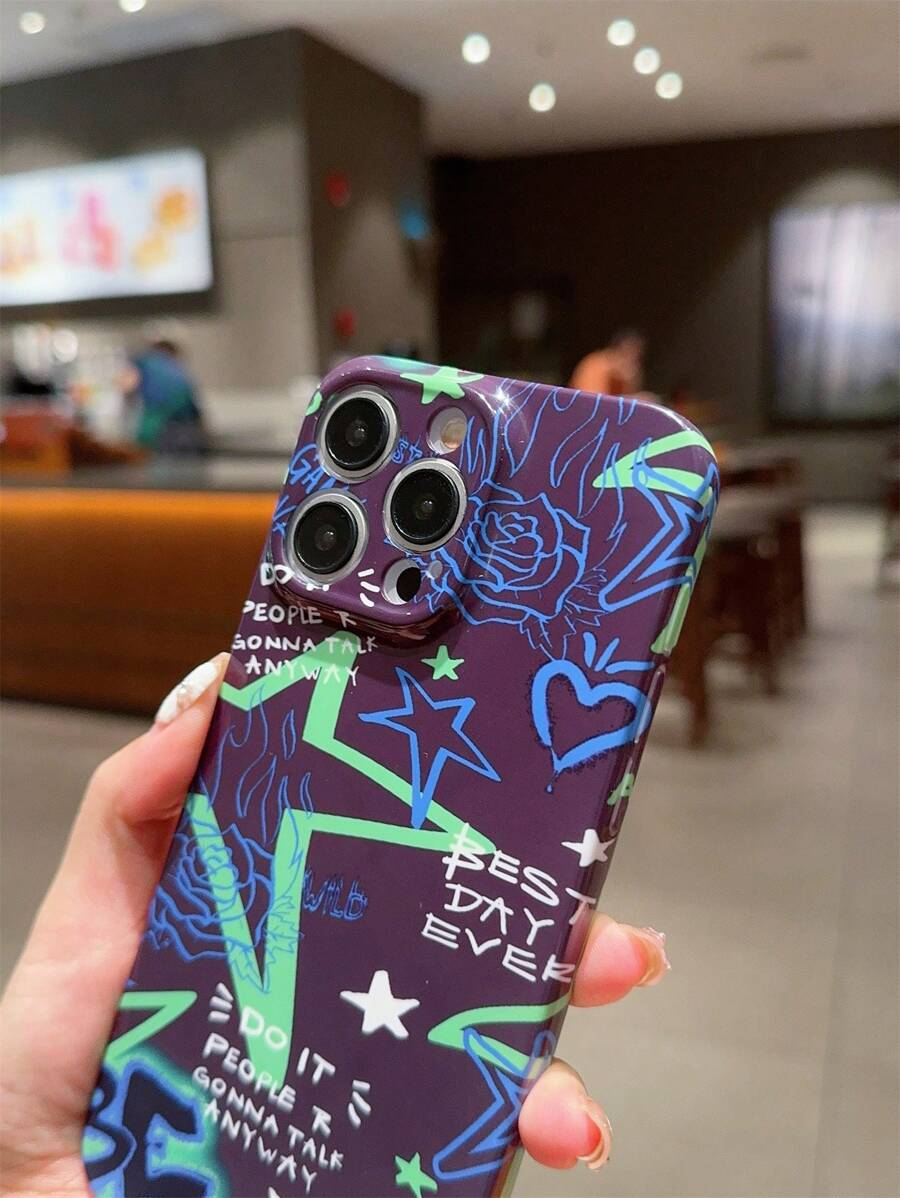 Nechines Artist Y2K Doodle Star Phone Cases | SHEIN EUR