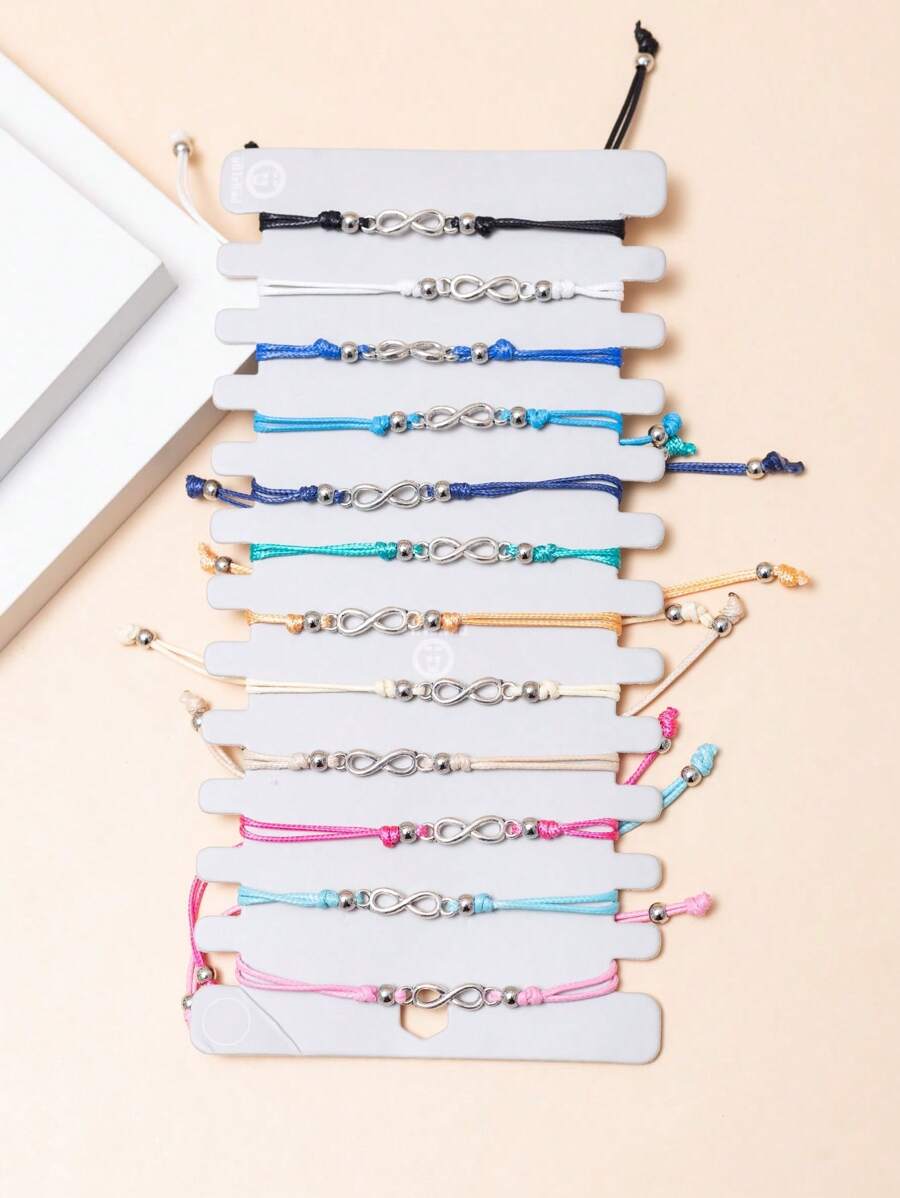 12pcs Infinity Decor Bracelet | SHEIN USA