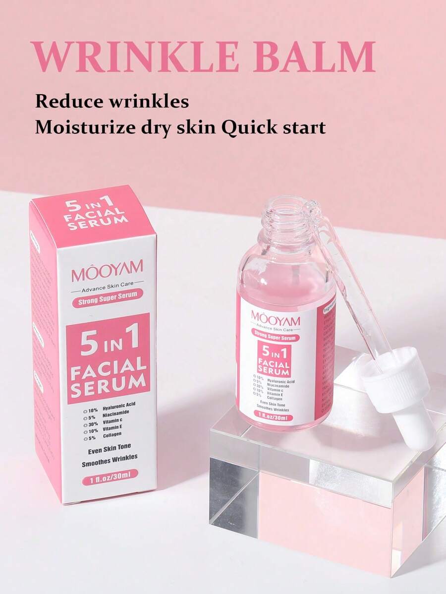 MOOYAM 30 ml of 5-in-1 facial essence, Contains 10% Hyaluronic Acid, 5% ...