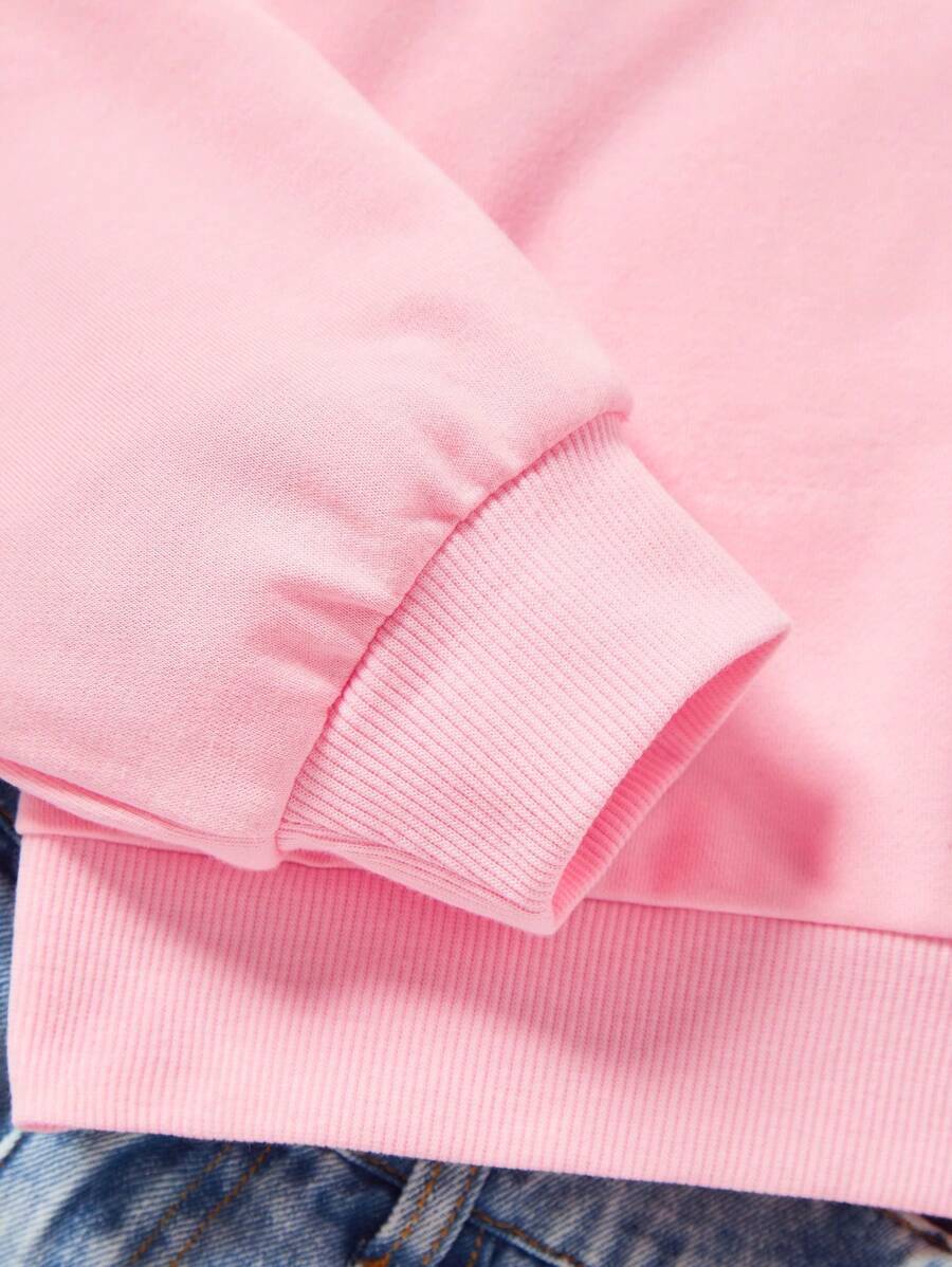 HELLO KITTY AND FRIENDS | SHEIN Tween Girl Cartoon Applique Embroidered ...