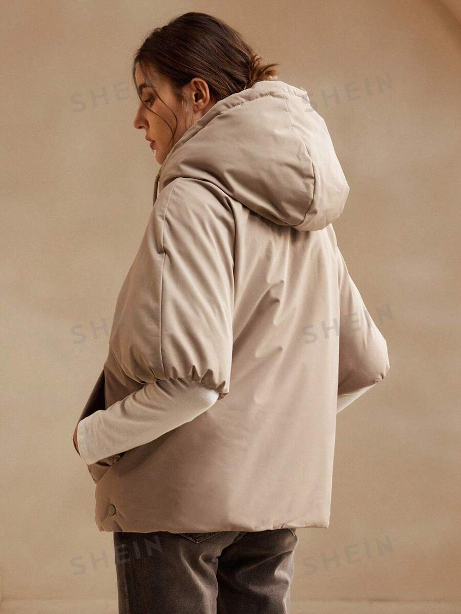 Anewsta Women Short Design Hooded Jacket | SHEIN USA