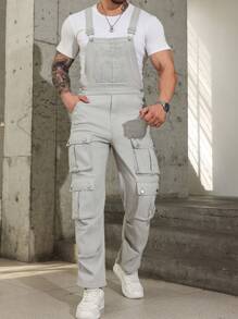 Manfinity LEGND Men's Spring And Summer Casual Solid Color Workwear ...