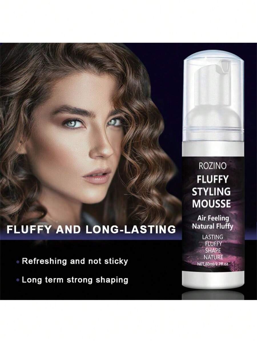 80ml Styling Foam Hair Wax, Moisturizing & Volumizing Hair Mousse, Long ...