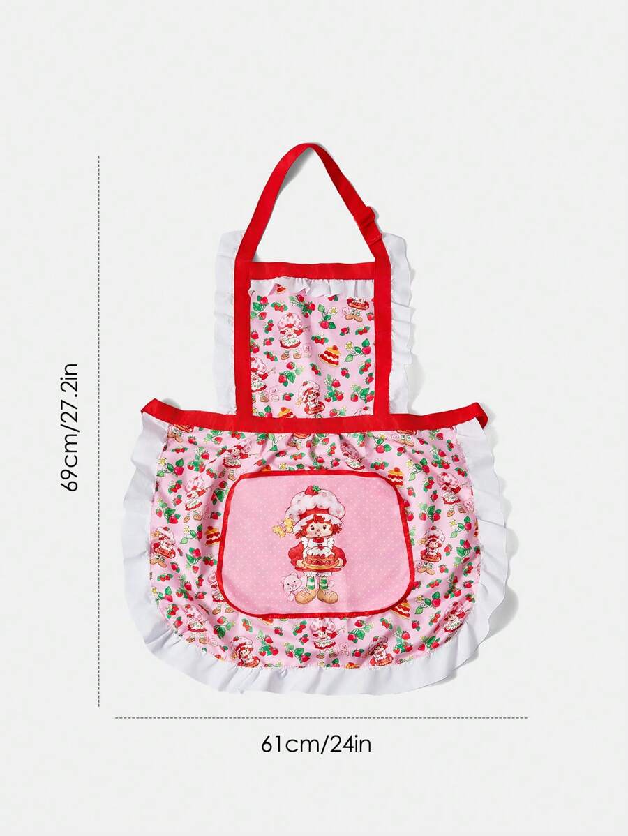 Strawberry Shortcake X SHEIN 1pc Cute Cartoon Character & Strawberry ...