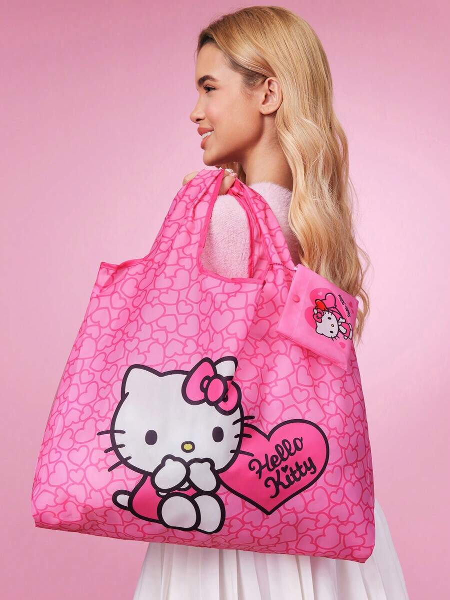 HELLO KITTY AND FRIENDS | SHEIN Heart Kitty Designed Foldable Reusable ...