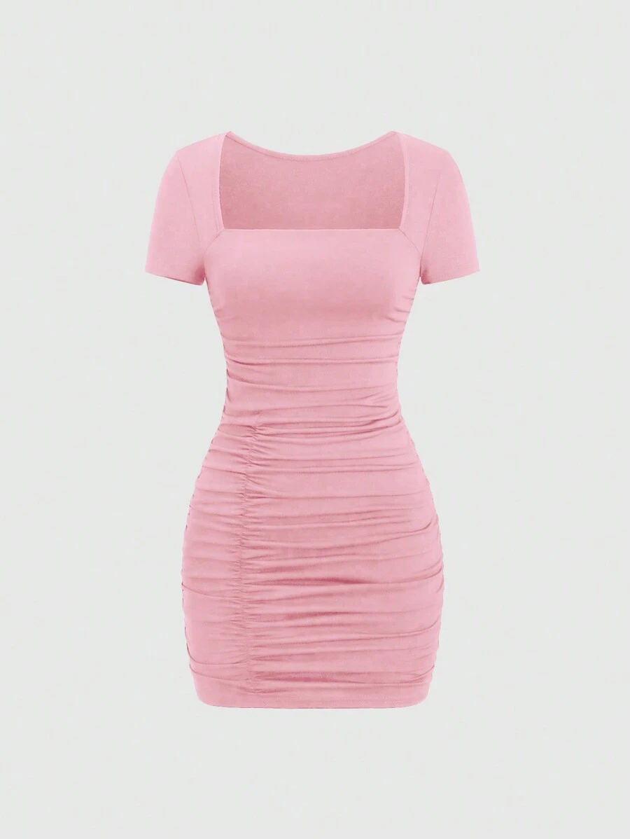 Sweetra French Sexy & Elegant Fitted Bodycon Slim Fit Mini Dress For ...