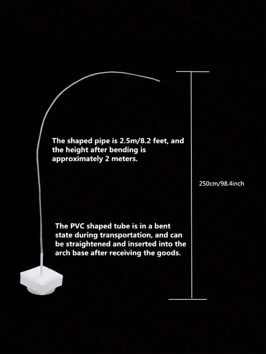 2.5m Irregular Shape Balloon Arch Stand, Versatile Column Frame For ...