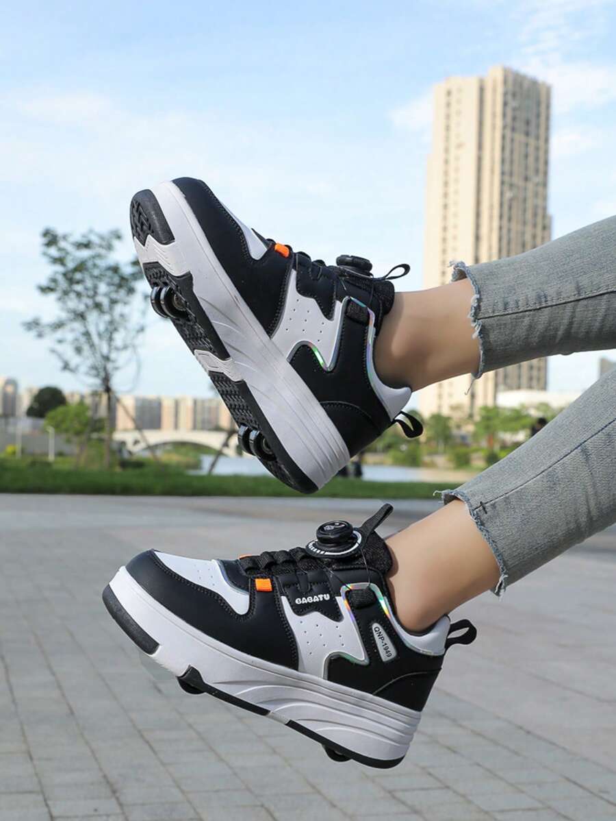 Chaussures à roulettes à 4 roues améliorées avec une stabilité ...