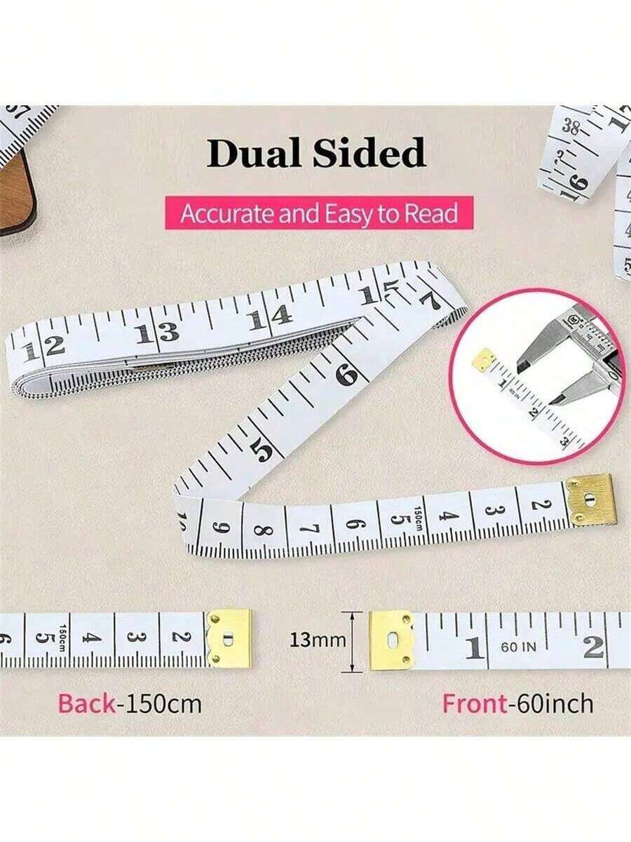 Premium Dual-Scale Inches & Centimeters Sewing Tape Measure, Soft ...